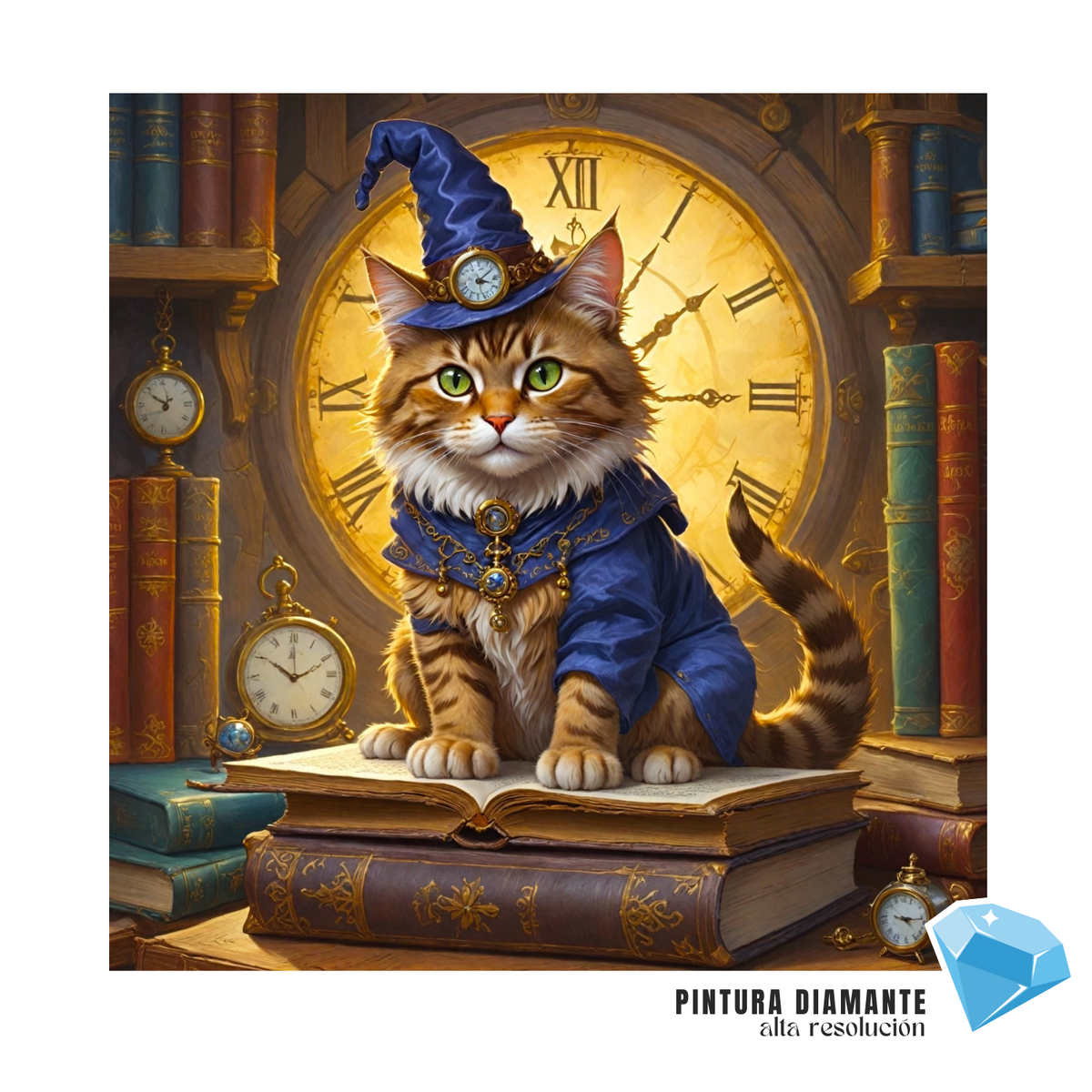 🐱 Gato Hechicero - Pintura Diamante | Diseño Místico Alta Calidad ...