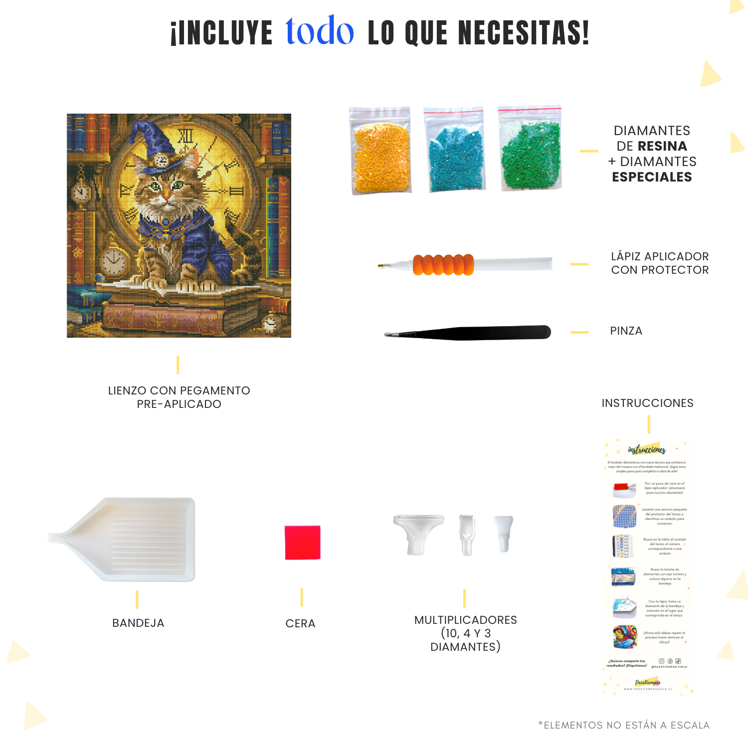 🐱 Gato Hechicero - Pintura Diamante | Diseño Místico Alta Calidad ...