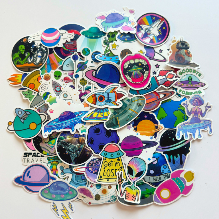🌌 Pack de Stickers Universo | 50 Diseños Cósmicos y Brillantes ...