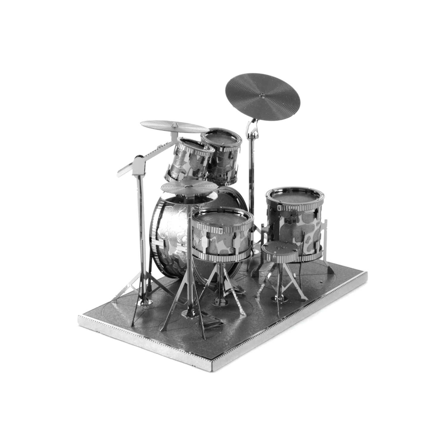 🥁 Puzzle 3D Metálico Batería | Miniaturas para Armar – Pasatiempos Chile